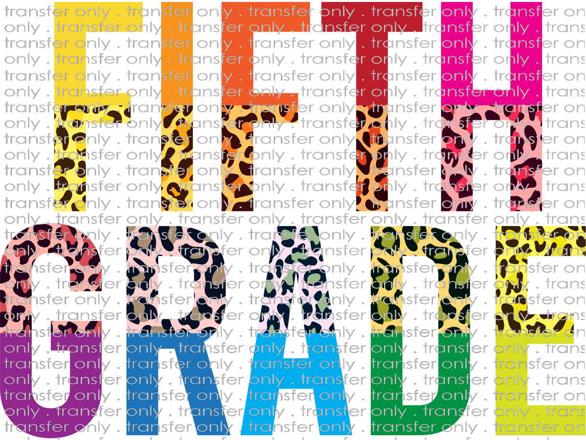 SCH 810 Rainbow Leopard Fifth Grade | Taylored Vinyl