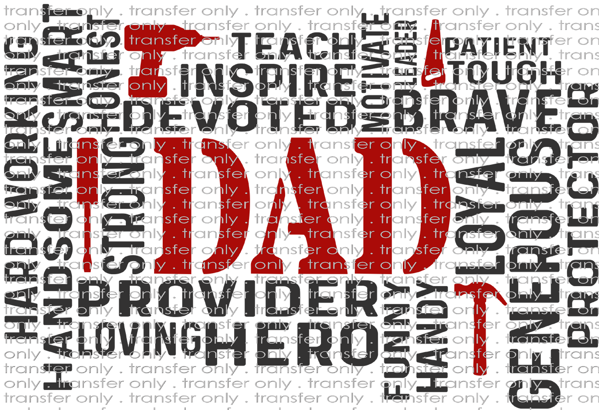 FAM 112 Dad Word Art | Taylored Vinyl