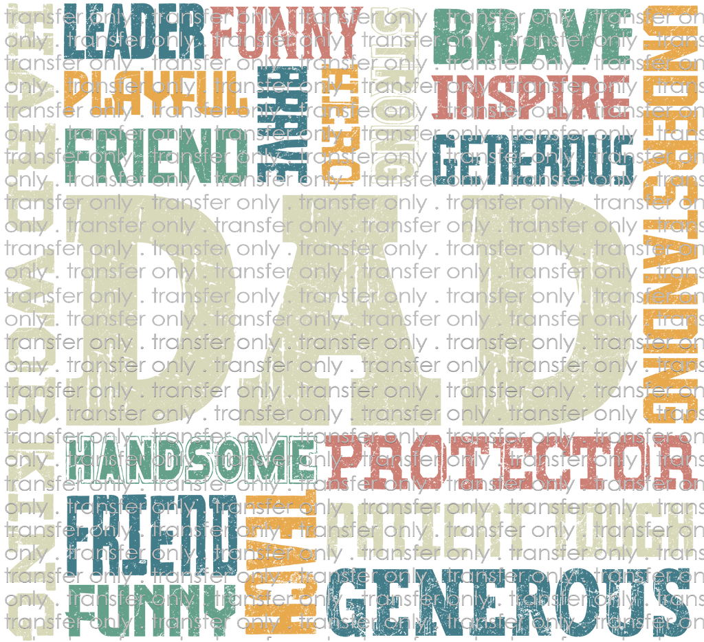 FAM 178 Dad Word Art | Taylored Vinyl