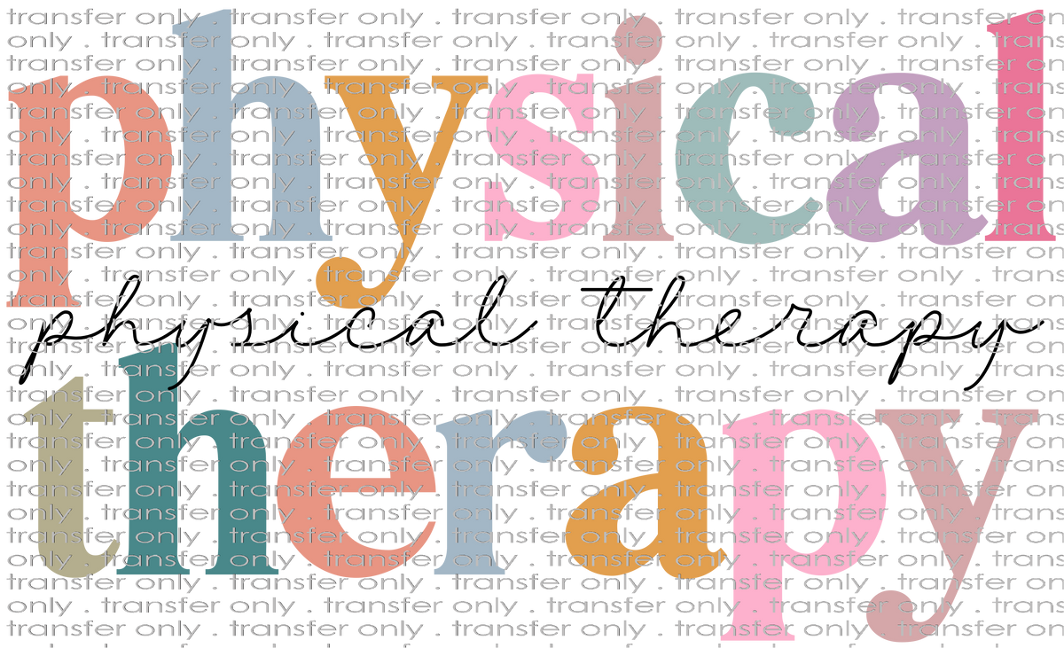 PROF 47 Physical Therapy Cursive | Taylored Vinyl