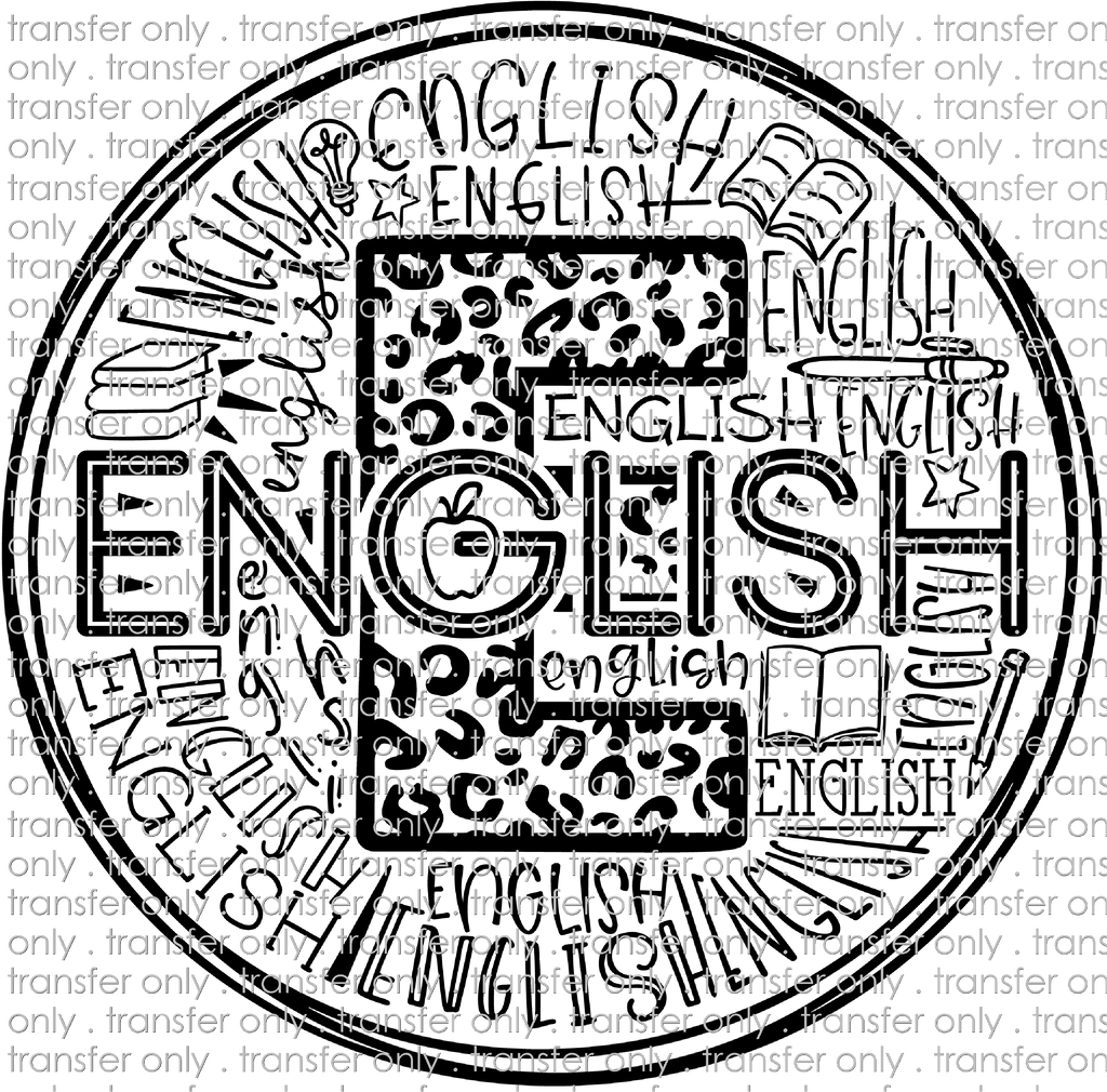 SCH 759 English Circle Wordart | Taylored Vinyl