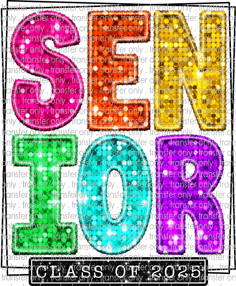SCH 951 Senior Faux Glitter Class of 2025 | Taylored Vinyl