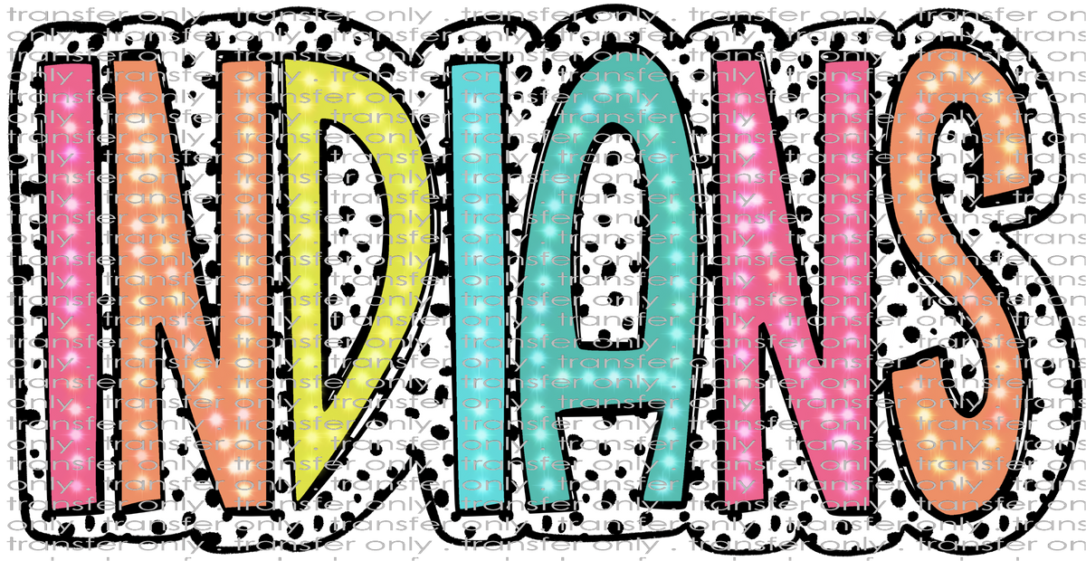 SCHMAS 316 Indians Bright Doodle Dalmatian Dots | Taylored Vinyl