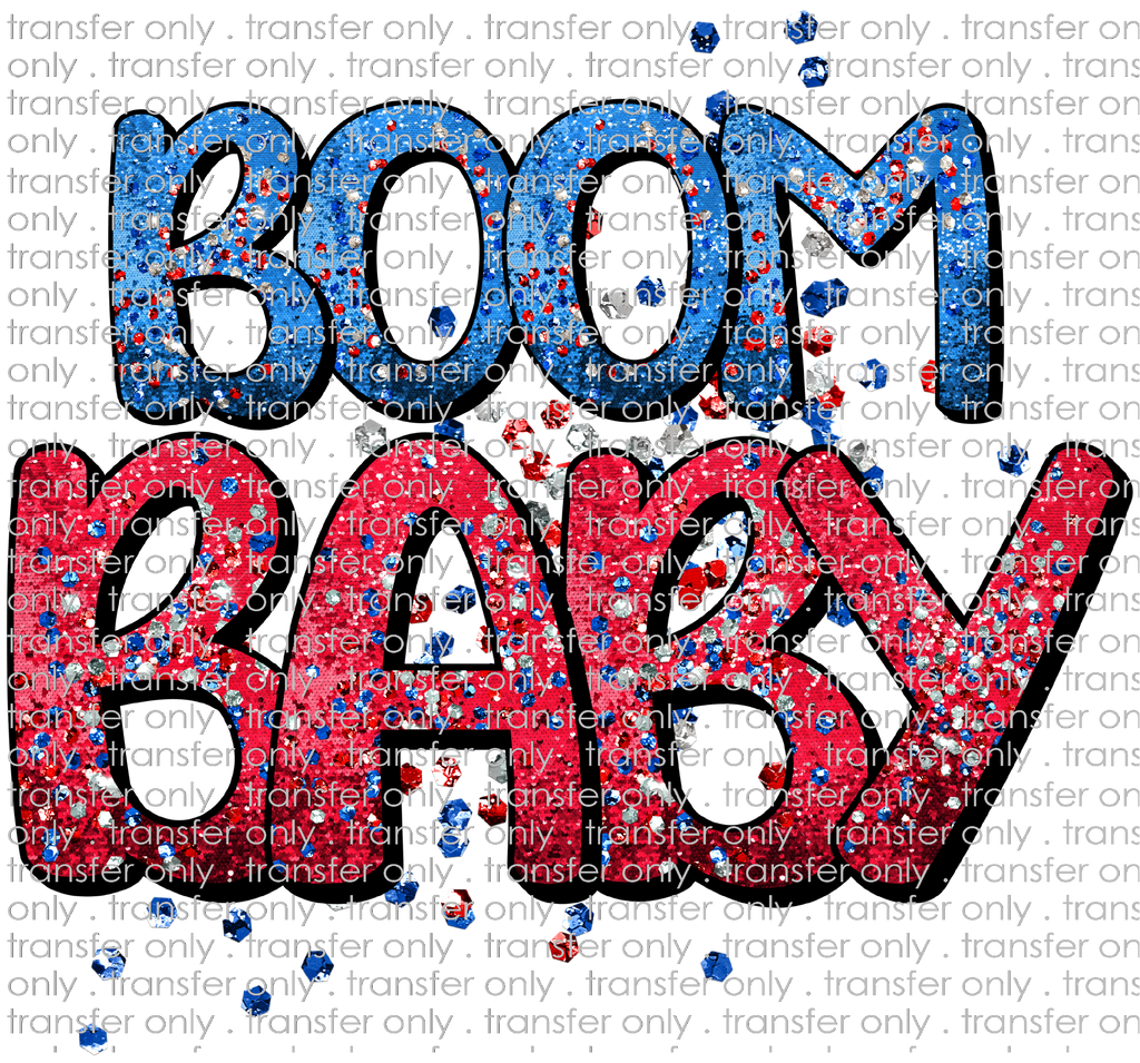 USA 213 Boom Baby Faux Glitter | Taylored Vinyl