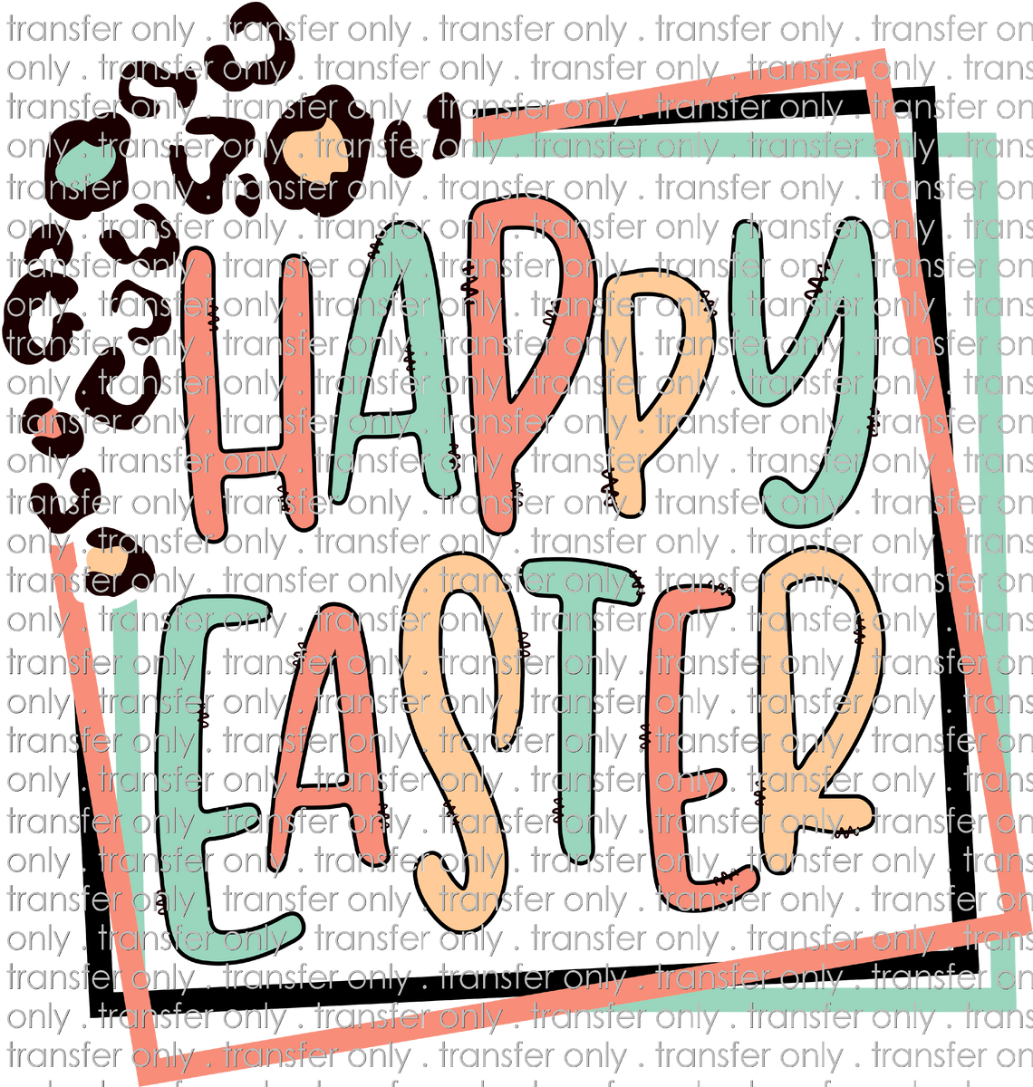 EST 159 Happy Easter Cheetah | Taylored Vinyl