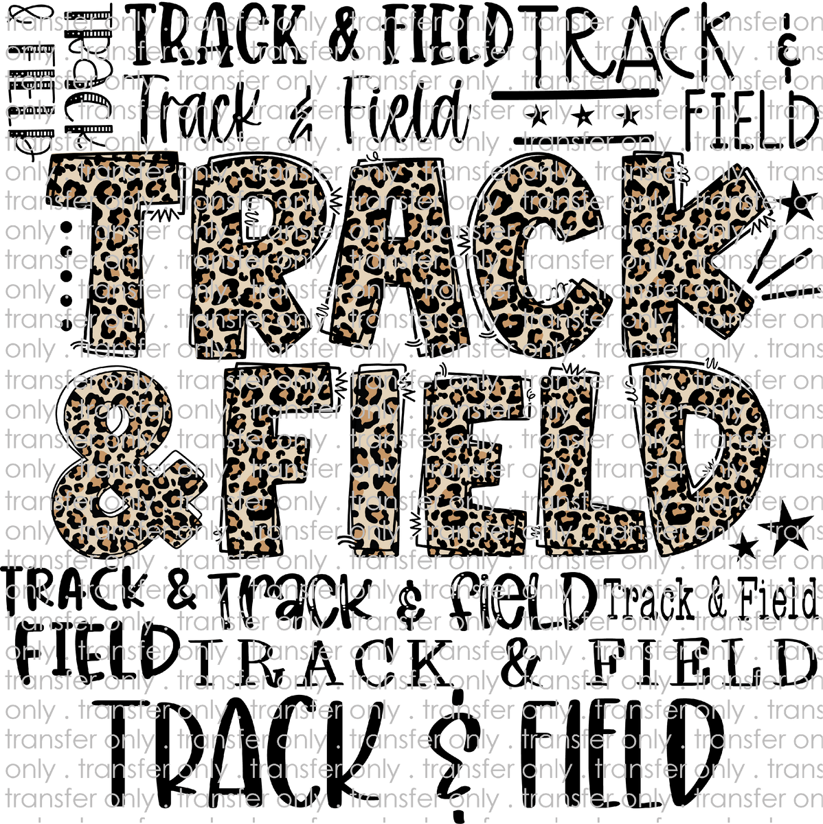 SPT 281 Track & Field Word Art | Taylored Vinyl